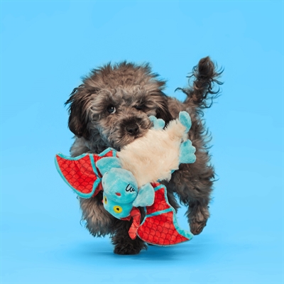 Bark grimbold the dragon draak pluche blauw - Huisdieren.nl